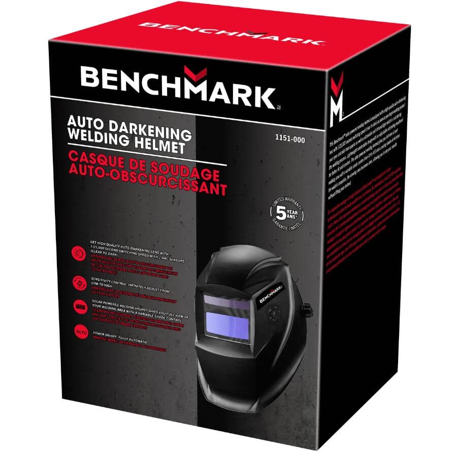 BENCHMARK Solar Powered Welder Helmet | Home Hardware