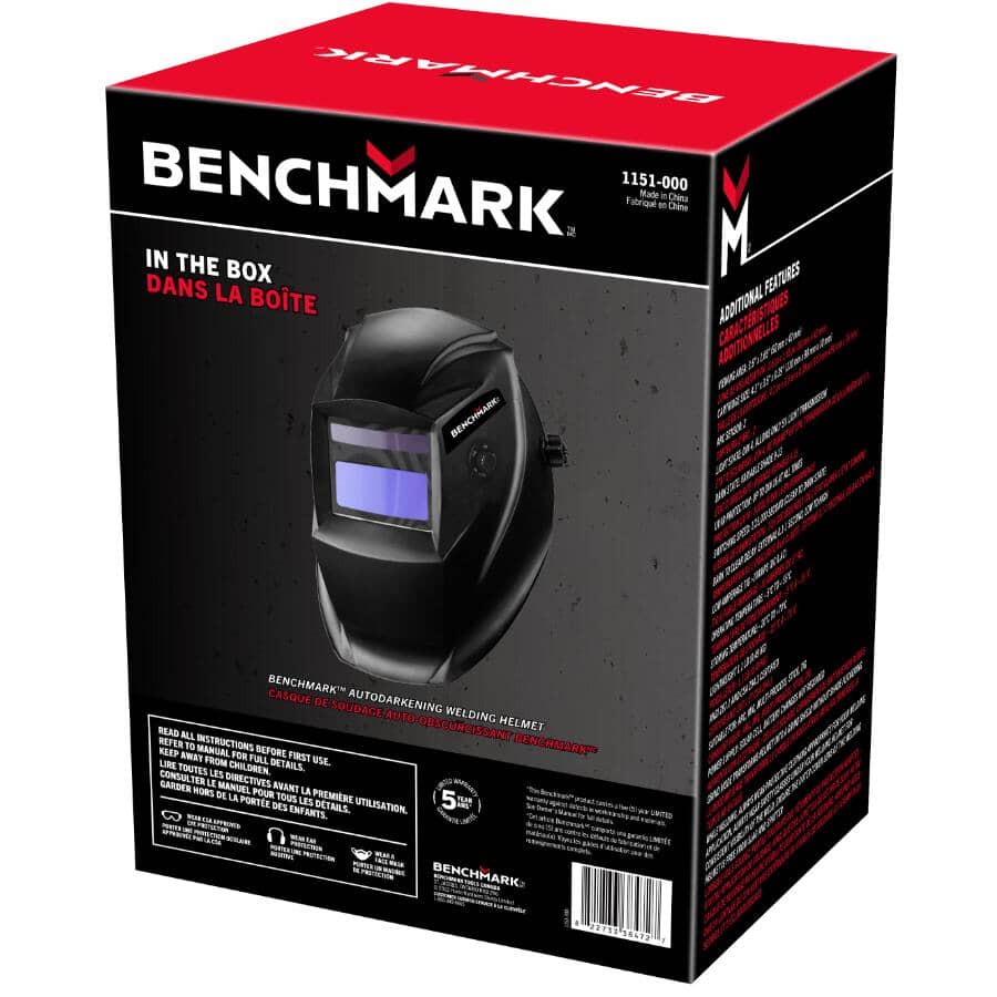 BENCHMARK Solar Powered Welder Helmet | Home Hardware