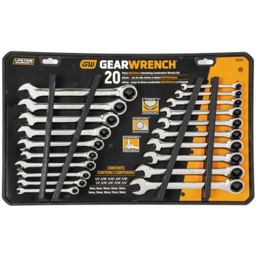 GEARWRENCH Metric & SAE Ratchet Wrench Set | Home Hardware