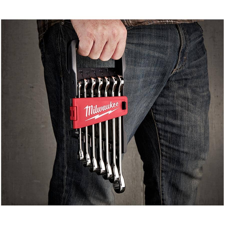 MILWAUKEE Ratcheting Combination Wrench Set | Home Hardware