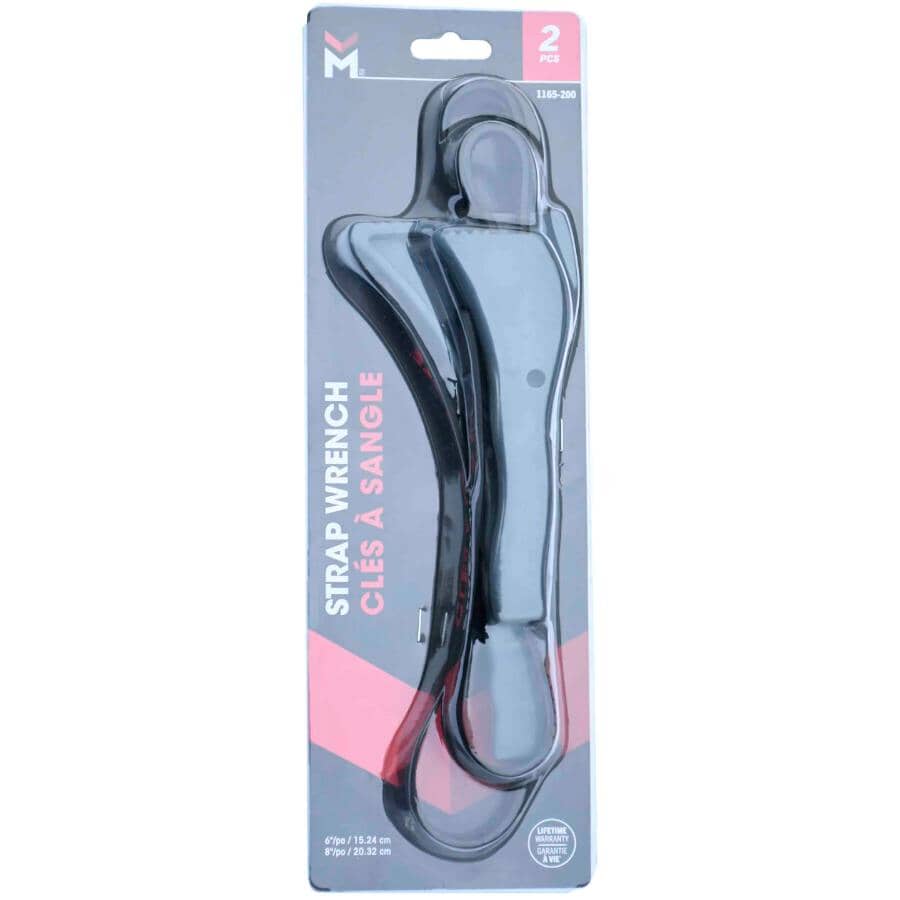 BENCHMARK Rubber Strap Wrenches - 2 Pack | Home Hardware