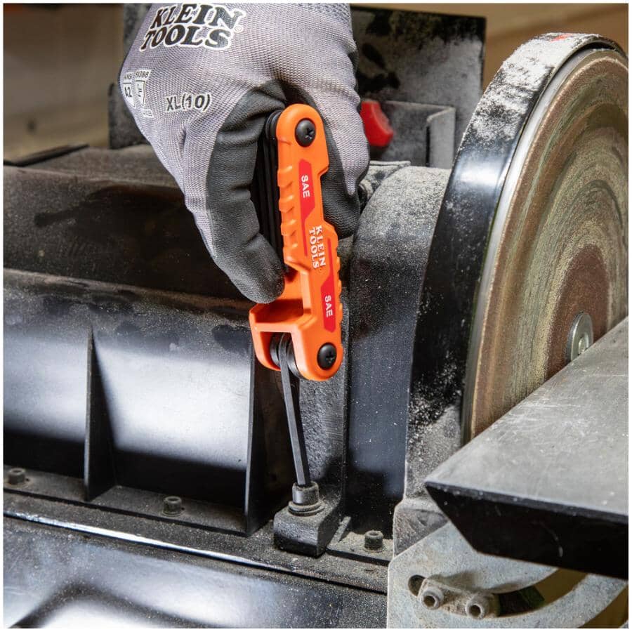 KLEIN TOOLS Compact Folding Metric+SAE Folding Hex Key Set | Home Hardware