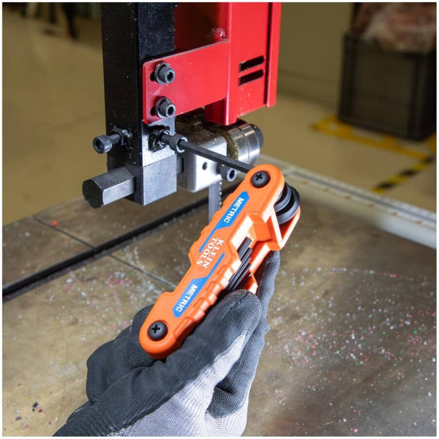 KLEIN TOOLS Compact Folding Metric+SAE Folding Hex Key Set | Home Hardware