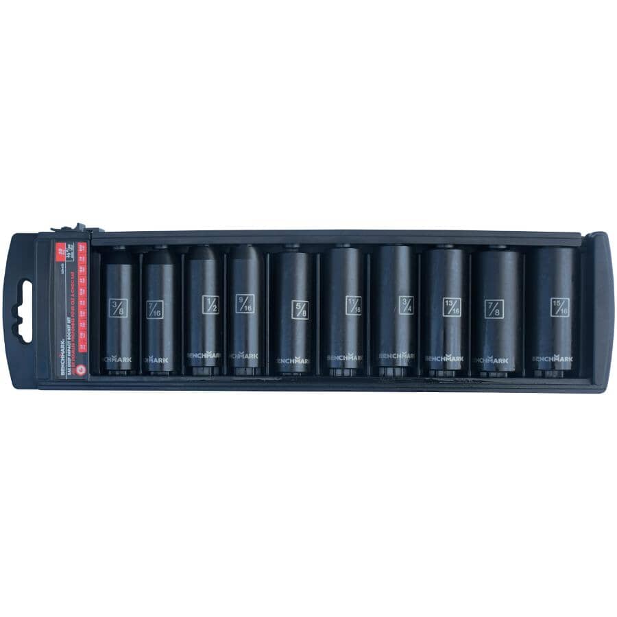 BENCHMARK 1/2" Drive SAE Deep Socket Set | Home Hardware