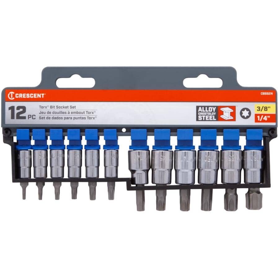 CRESCENT 1/4" & 3/8" Drive Torx Bit Socket | Home Hardware