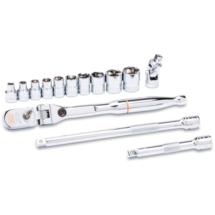 GEARWRENCH 1/4" Drive SAE Flex Head Socket Set | Home Hardware