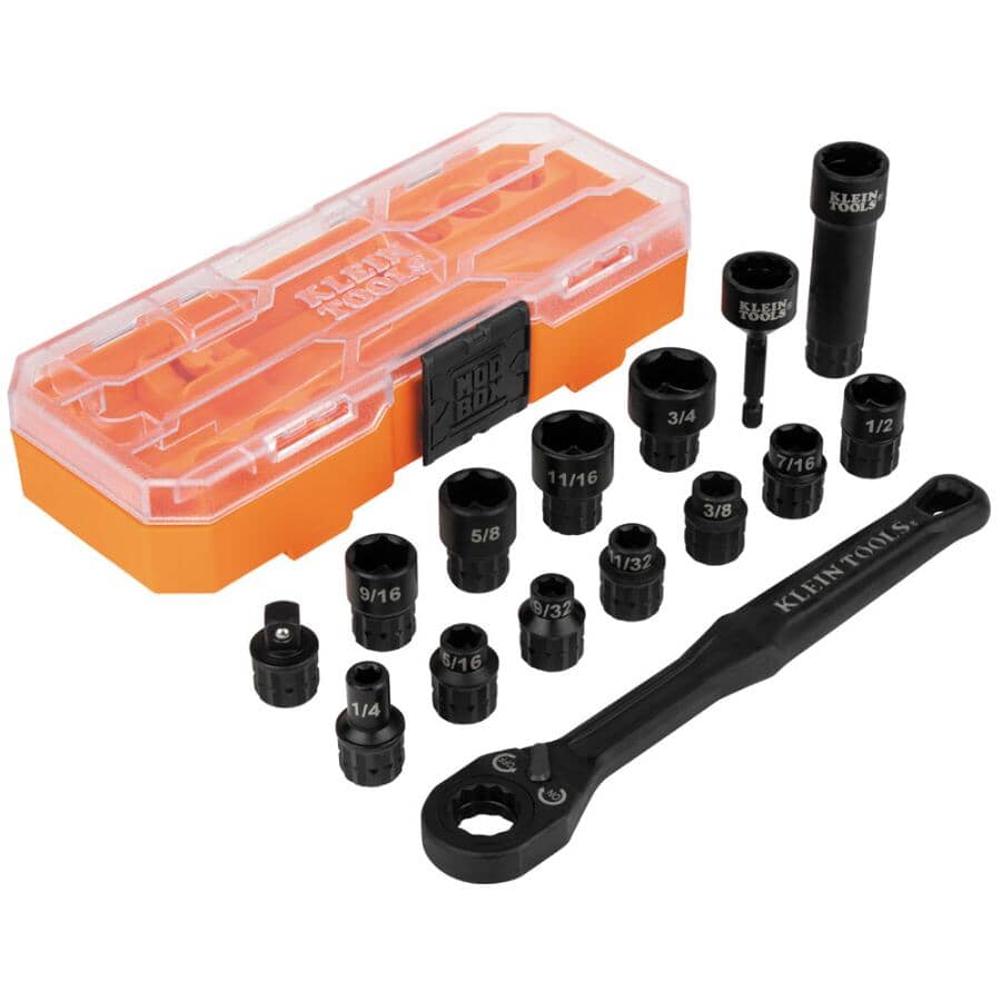 KLEIN TOOLS KNECT 3/8" Drive Impact Rated Socket Set | Home Hardware