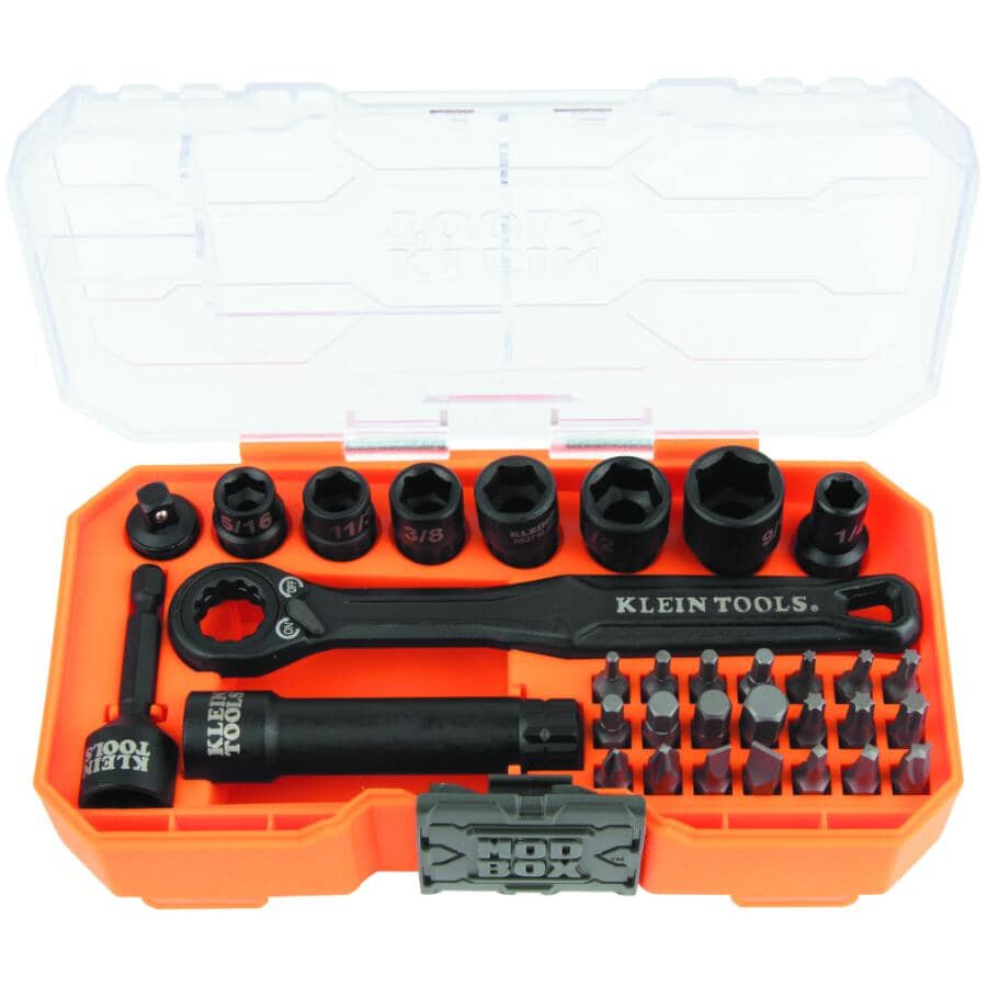 KLEIN TOOLS KNECT 1/4" Drive Impact Rated Socket Set | Home Hardware