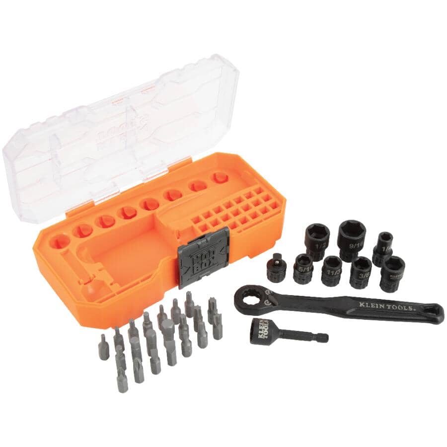 KLEIN TOOLS KNECT 1/4" Drive Impact Rated Socket Set | Home Hardware