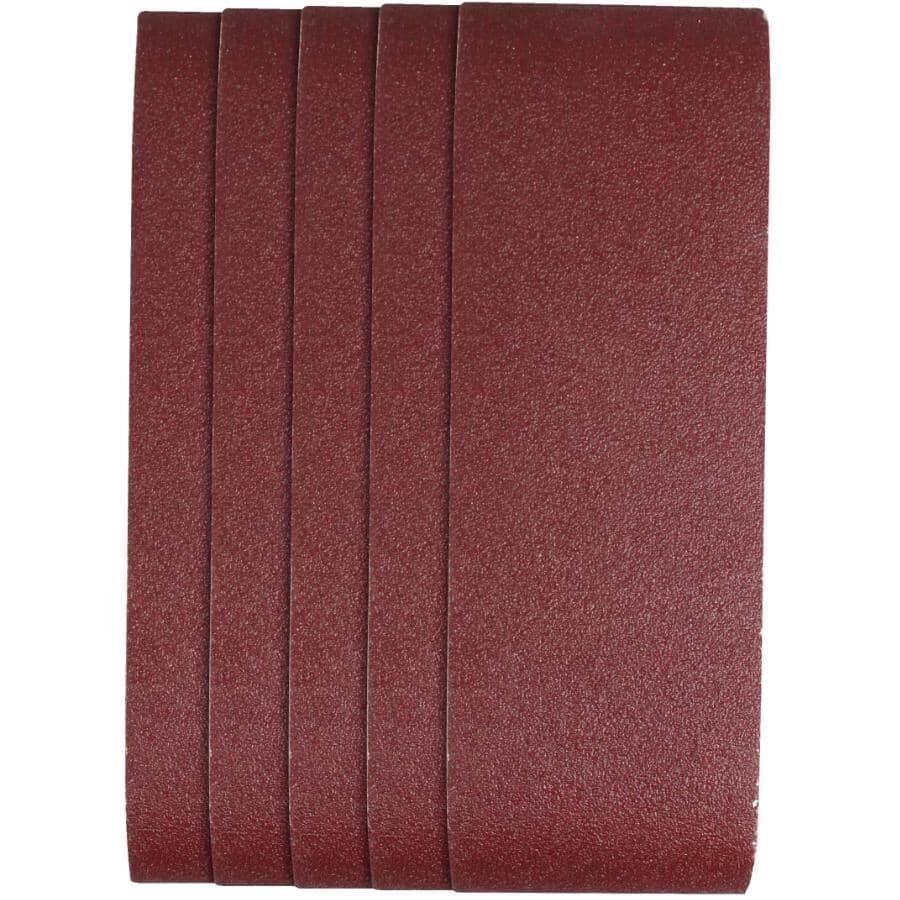 BENCHMARK 5 Pack 3" x 21" 50 Grit Aluminum Oxide Belts | Home Hardware