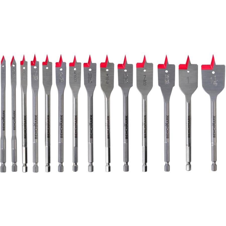 BENCHMARK 6" Spade Bit Set - 14 Piece | Home Hardware
