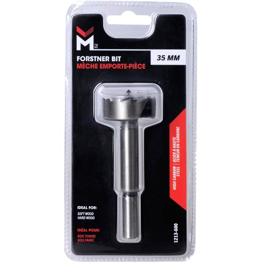 BENCHMARK 35 mm High Carbon Steel Forstner Bit | Home Hardware