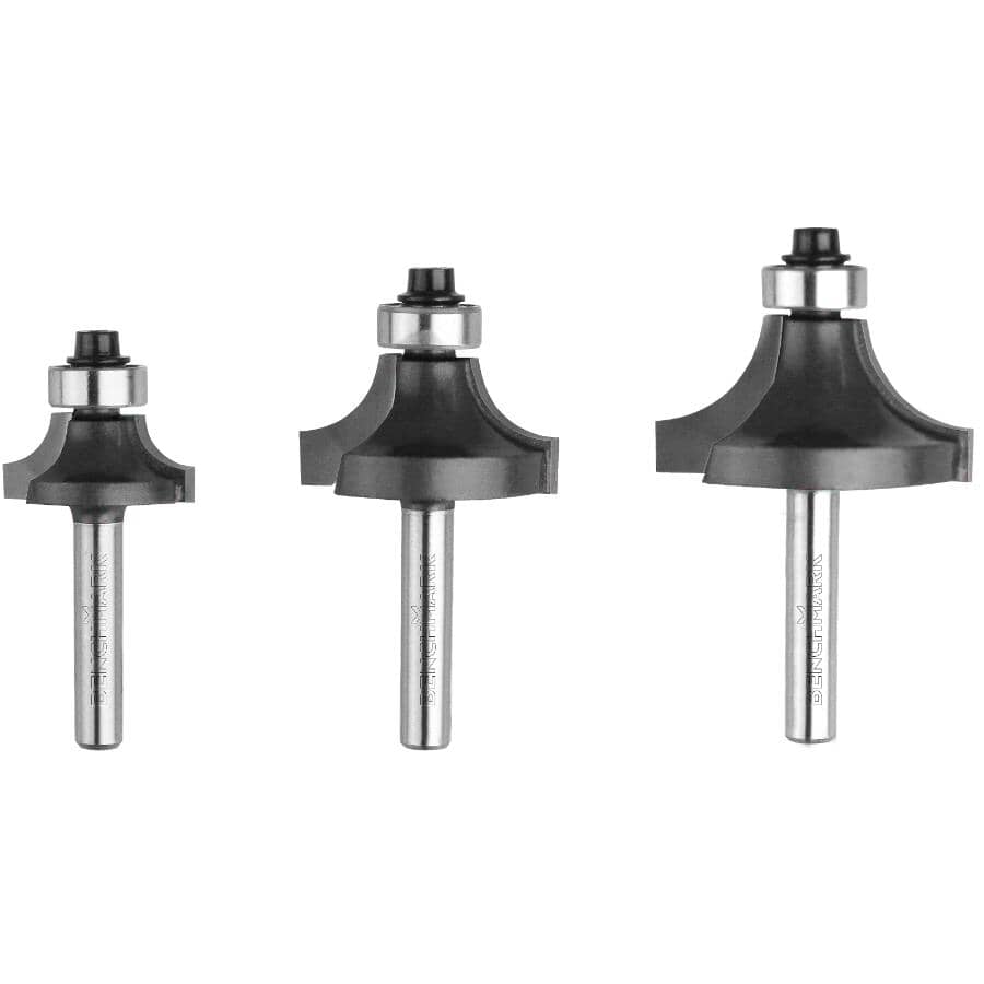 BENCHMARK 1/4" Round Over Carbide Router Bit Set | Home Hardware