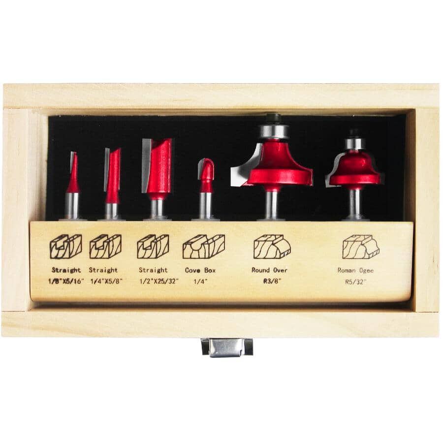 BENCHMARK 1/4" General Purpose Carbide Router Bit Set | Home Hardware