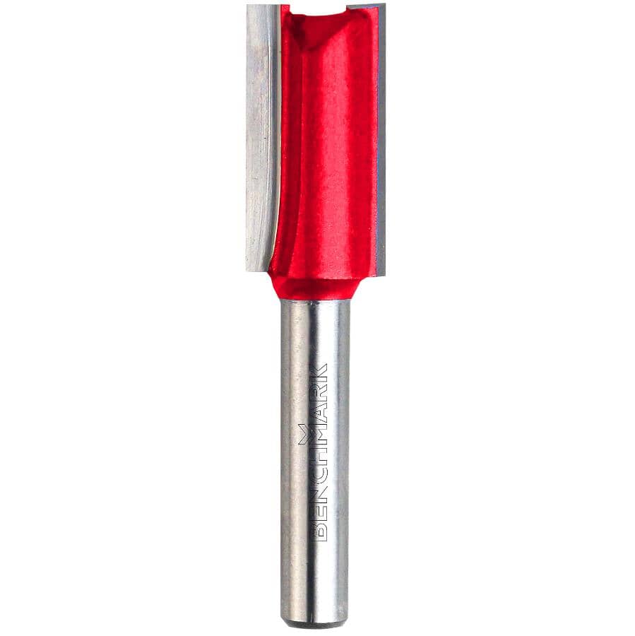 BENCHMARK 1" x 1/2" 2 Flute Straight Carbide Router Bit | Home Hardware