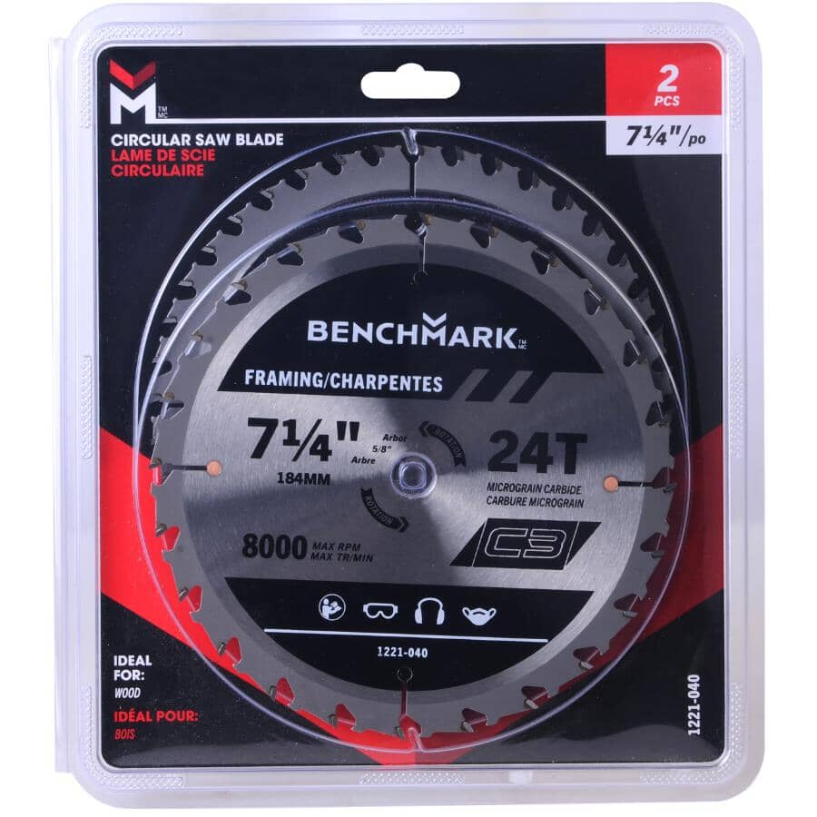 BENCHMARK 7-1/4" Circular Saw Blade Set | Home Hardware