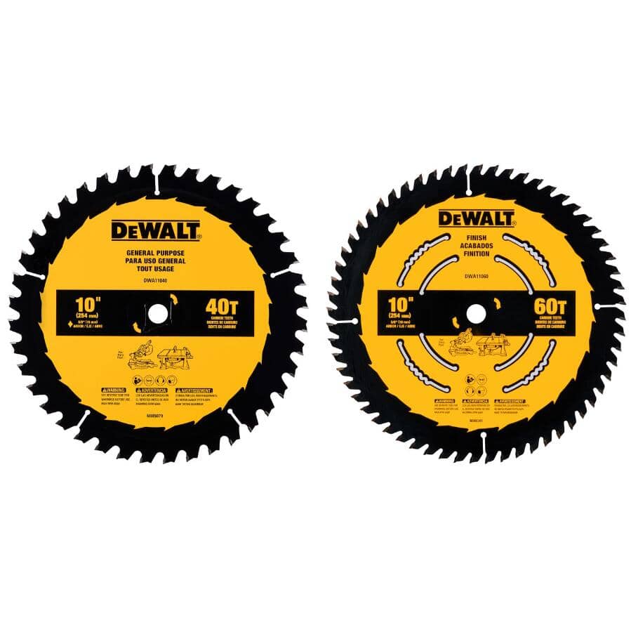 DEWALT 10" Circular Saw Blade Set | Home Hardware