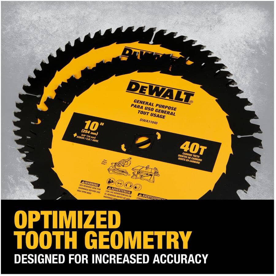 DEWALT 10" Circular Saw Blade Set | Home Hardware