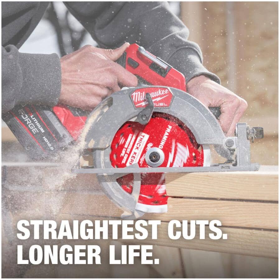 MILWAUKEE 7-1/4" 24 Tooth Thick Kerf Framing Circular Saw Blade | Home ...