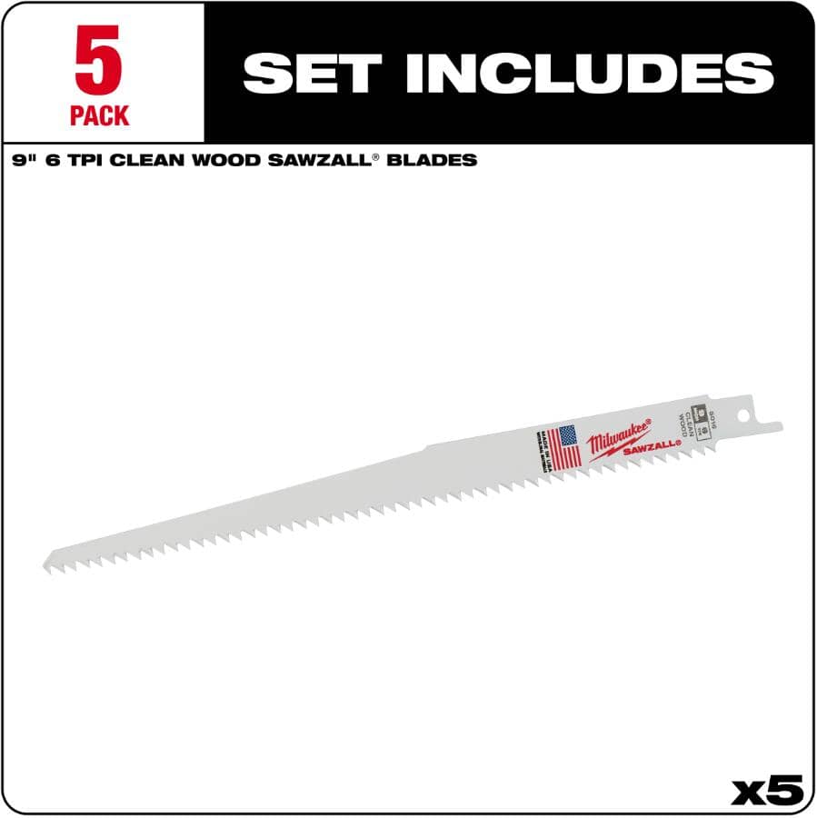 MILWAUKEE Fleam Ground SAWZALL Reciprocating Blade Set | Home Hardware