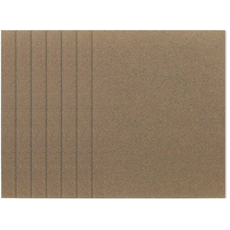 BENCHMARK 6 Pack 220 Grit 1/4 Sheet Aluminum Oxide Sandpaper | Home ...