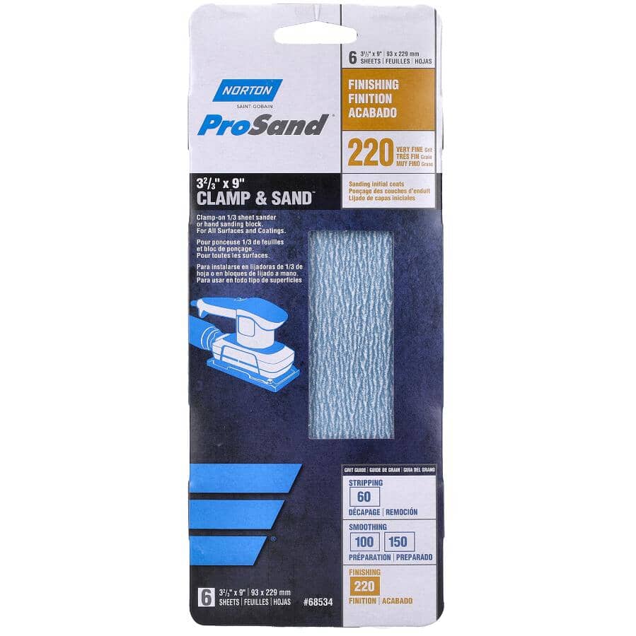 NORTON ProSand 220 Grit Aluminum Oxide Sandpaper | Home Hardware