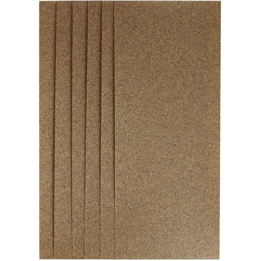 BENCHMARK 6 Pack 9" x 11" 1/3 Sheet 100 Grit Aluminum Oxide Sandpaper ...