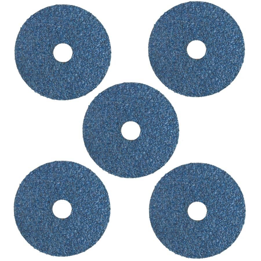BENCHMARK 24 Grit 4-1/2" x 7/8" Resin Fibre Discs | Home Hardware