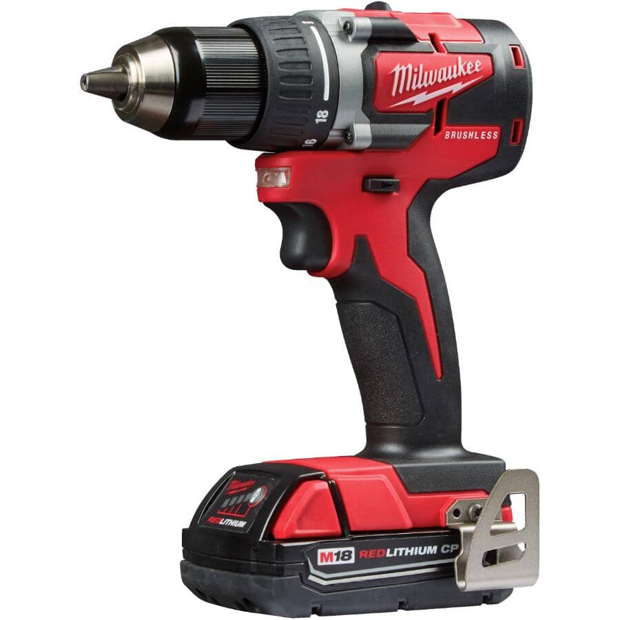 MILWAUKEE M18 Redlithium Cordless Compact Drill Driver & Impact Driver ...