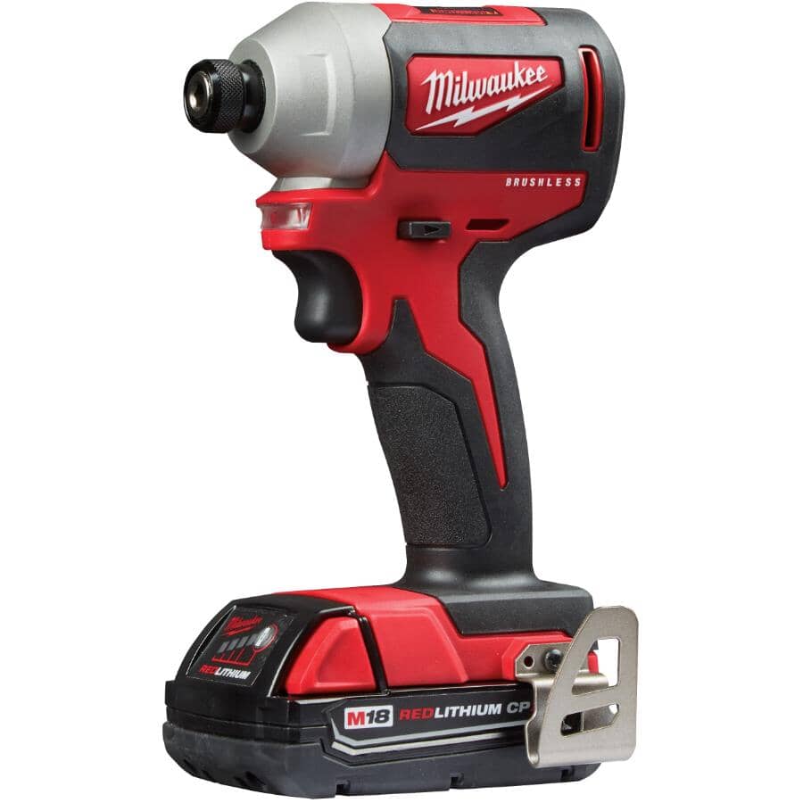 MILWAUKEE M18 Redlithium Cordless Compact Drill Driver & Impact Driver ...