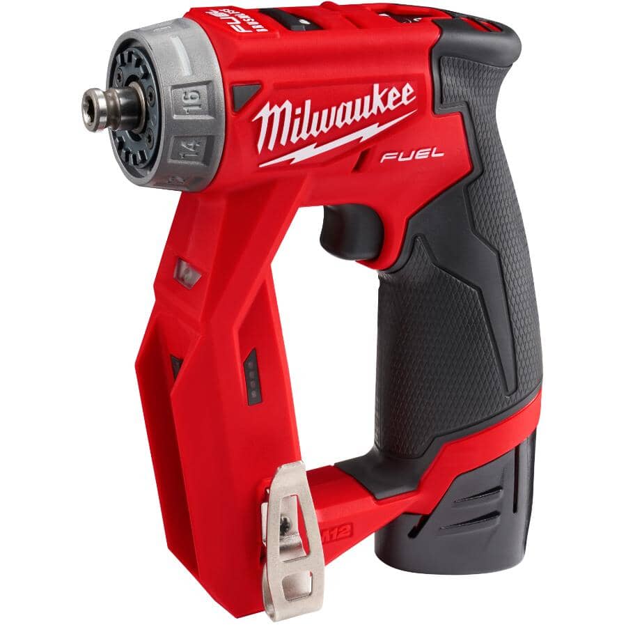 MILWAUKEE M12 Fuel 12V 3/8" Cordless Installation Driver Drill Kit ...