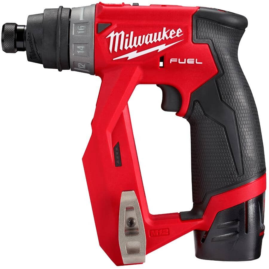 MILWAUKEE M12 Fuel 12V 3/8" Cordless Installation Driver Drill Kit ...