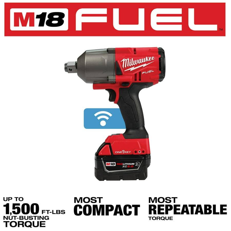 MILWAUKEE M18 Fuel One Key 18V 3/4" Lithium-ion Cordless High Torque ...