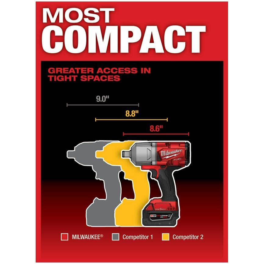 MILWAUKEE M18 Fuel One Key 18V 3/4" Lithium-ion Cordless High Torque ...