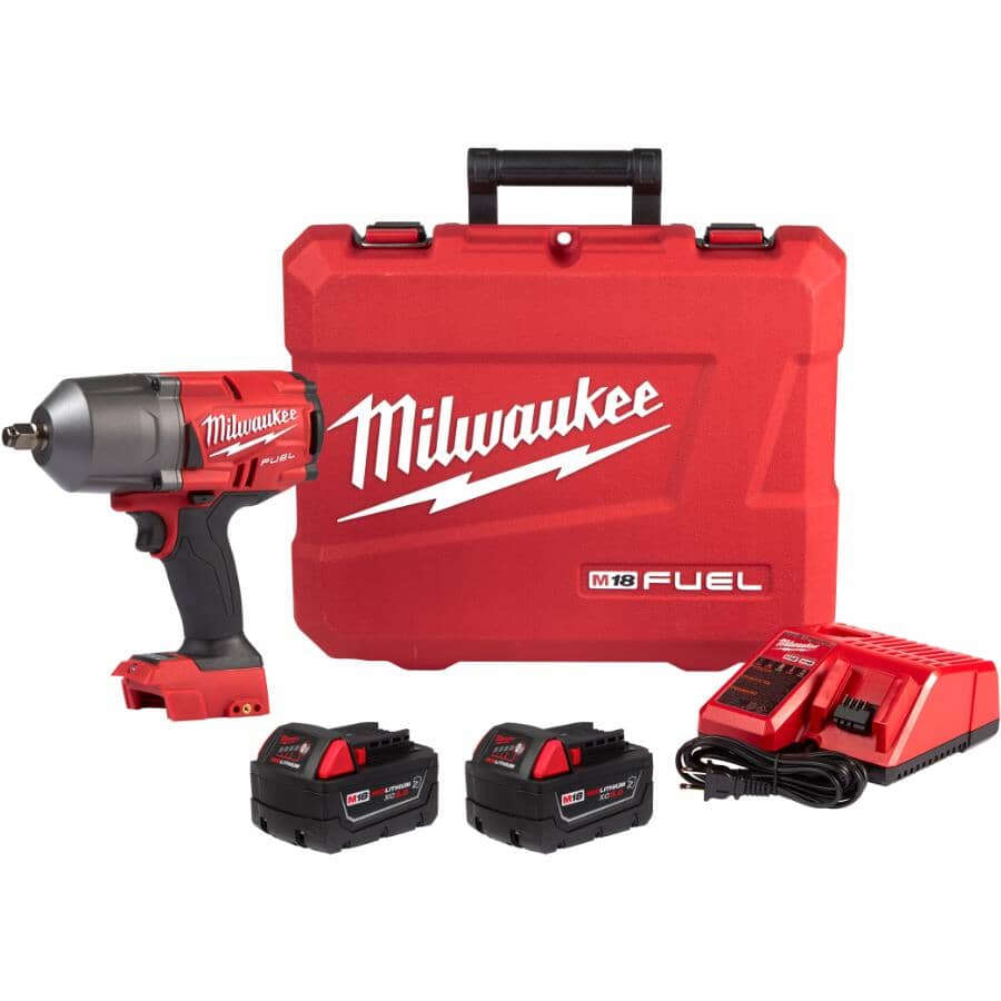 MILWAUKEE M18 FUEL™ High Torque 1/2" Impact Wrench with Friction Ring ...
