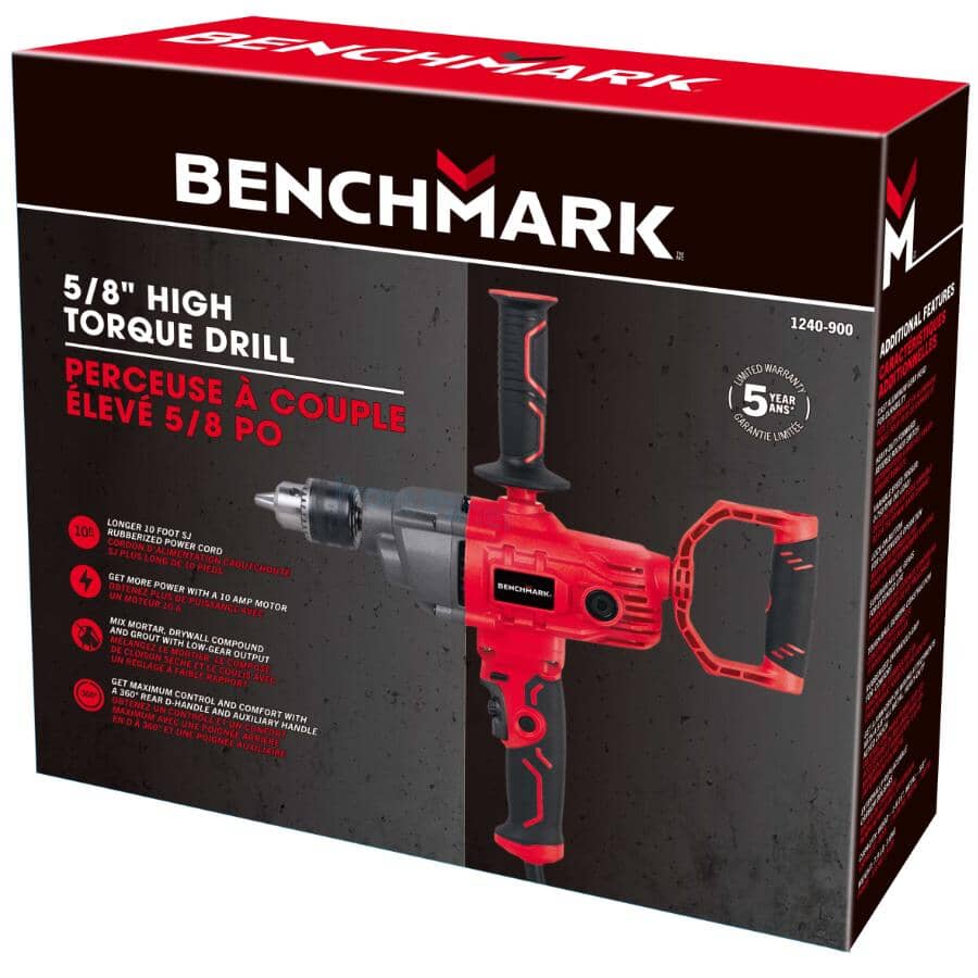 BENCHMARK 5/8" Corded Drill | Home Hardware