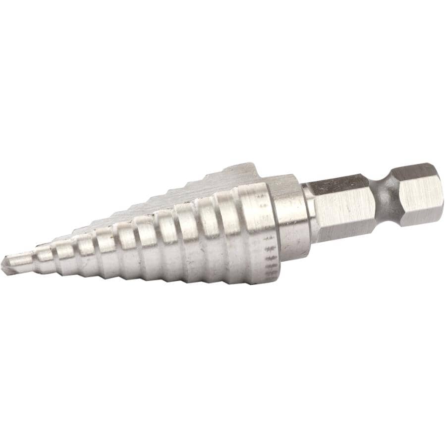 BENCHMARK 3/8" 12 Hole High Speed M2 Steel Step Drill Bit | Home Hardware