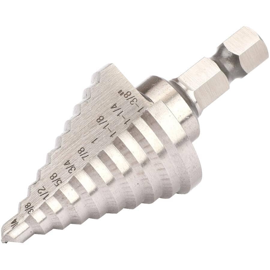 BENCHMARK 3/8" 10 Hole High Speed M2 Steel Step Drill Bit | Home Hardware