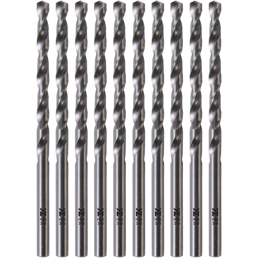 BENCHMARK 3/16" High Speed Steel Drill Bits | Home Hardware