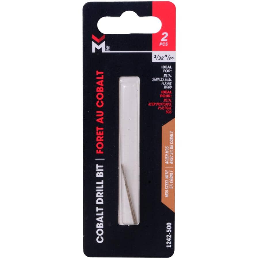 BENCHMARK 1/32" Cobalt Drill Bits | Home Hardware