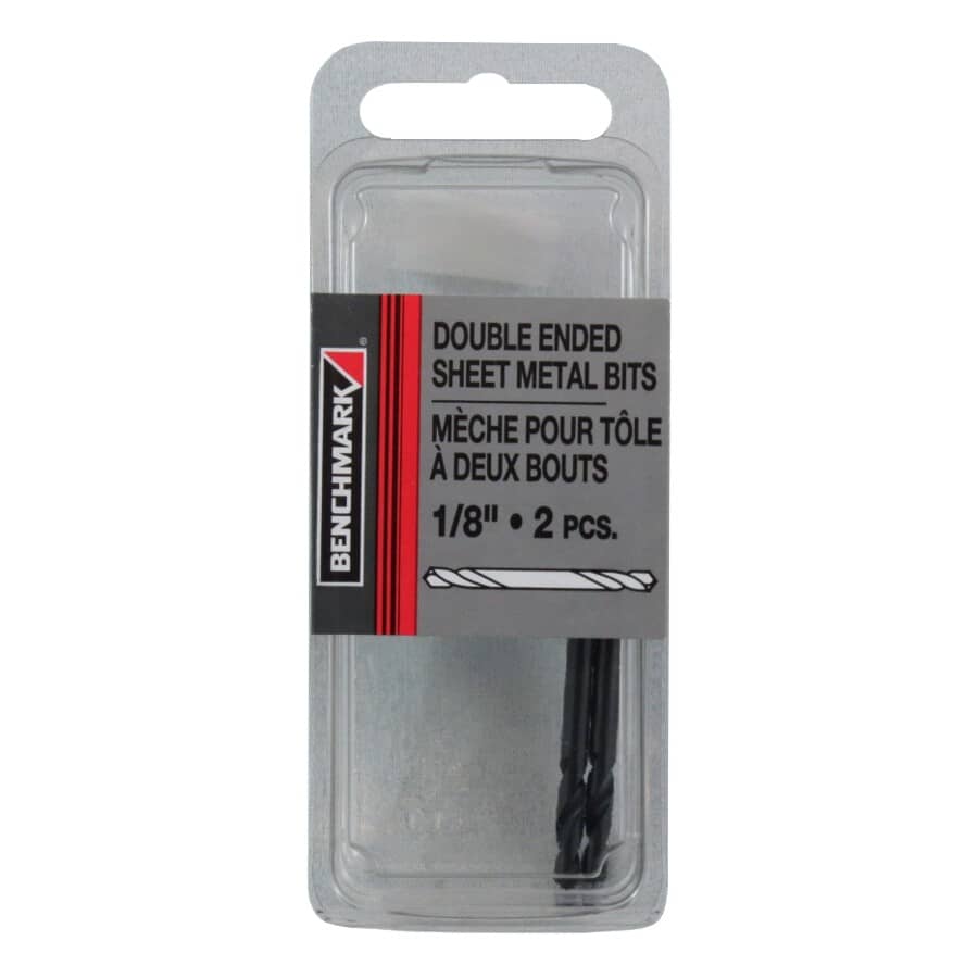 Benchmark 2 Pack 1/8" Double Ended Sheet Metal Bits | Home Hardware