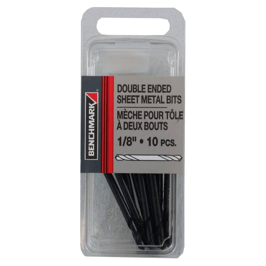 Benchmark 10 Pack 1/8" Double Ended Sheet Metal Bits | Home Hardware