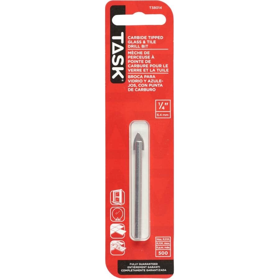 Task 1/4" Glass and Tile Drill Bit | Home Hardware