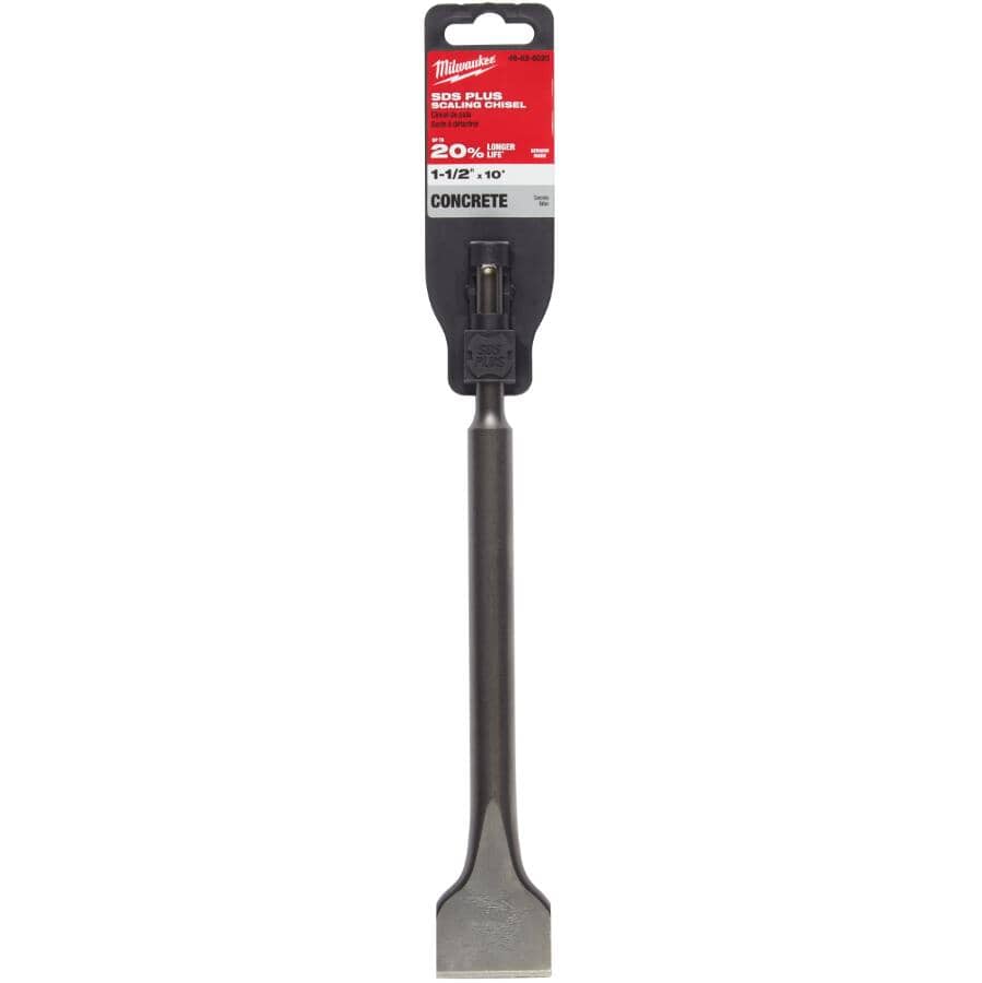 MILWAUKEE 1-1/2" x 10" SDS PLUS Scaling Chisel Drill Bit | Home Hardware