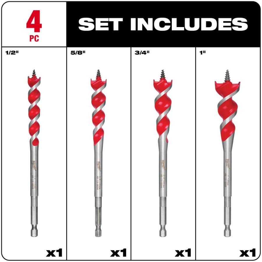 MILWAUKEE Speed Feed Wood Bit Set | Home Hardware