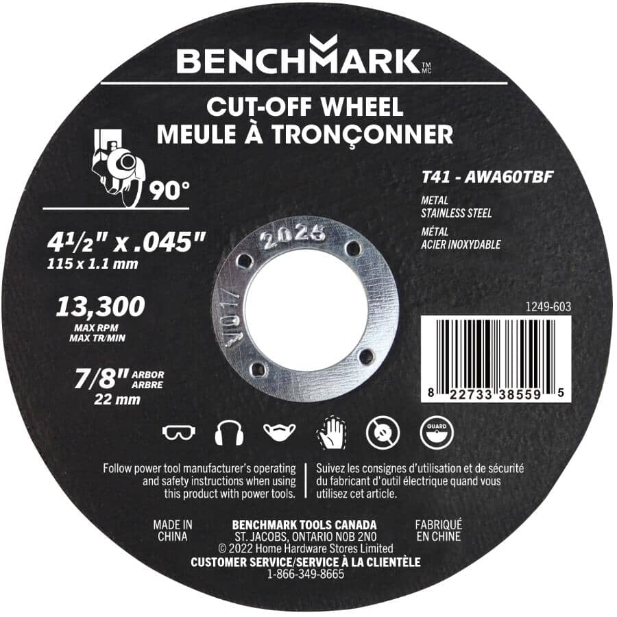 BENCHMARK 4-1/2" x 0.045" x 7/8" Metal Cut | Home Hardware