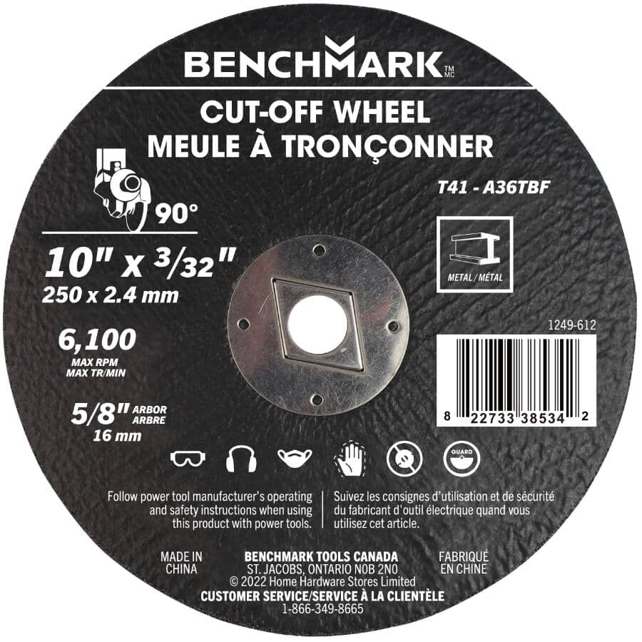 BENCHMARK 10" x 3/32" x 5/8" Metal Cut | Home Hardware