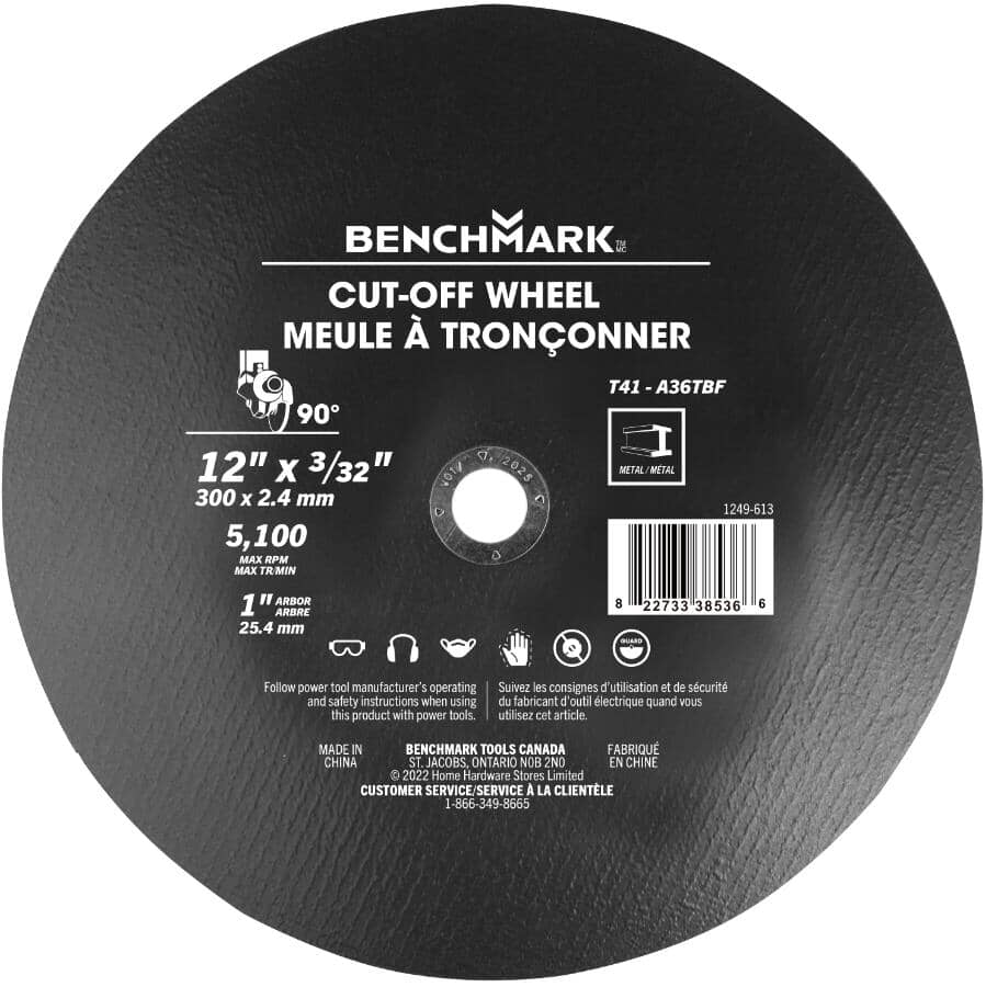 BENCHMARK 12" x 3/32" x 1" Metal Cut | Home Hardware