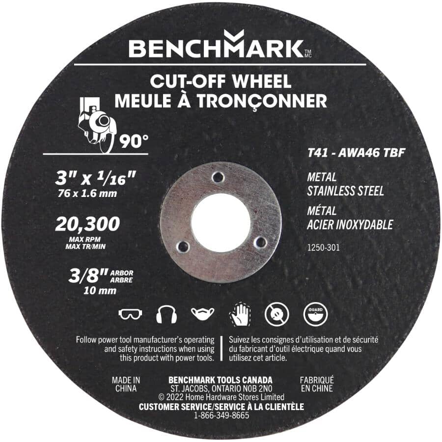 BENCHMARK 3" x 1/16" x 3/8" Metal Cut | Home Hardware