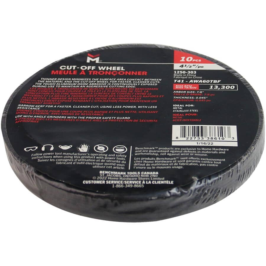 BENCHMARK 4-1/2" x 0.045" x 7/8" Metal Cut | Home Hardware